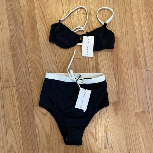 SOLID & STRIPED | Swim | Nwt Solid Striped Chic Bikini Xs | Poshmark